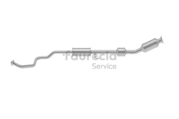 Faurecia Catalytic converter FS70075K with mounting parts - Reduced prices